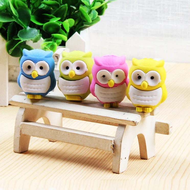 Owl Pencil Erasers
