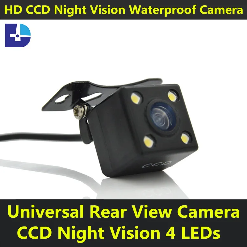 Universal CCD Car Auto Back Up Reverse Backup 4 LED Night Vision Rear ...