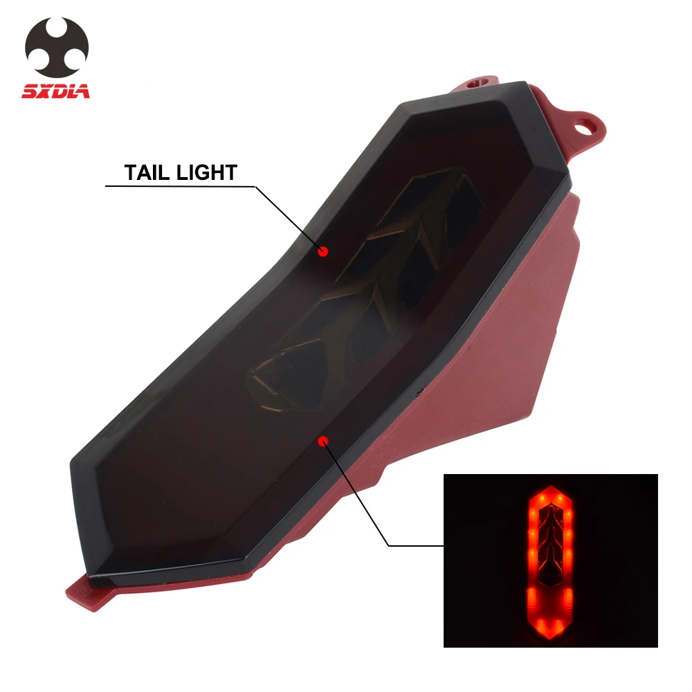 Motorcycle Accessories Parts LED Tail light Turn Signal Rear Brake Lamp ...