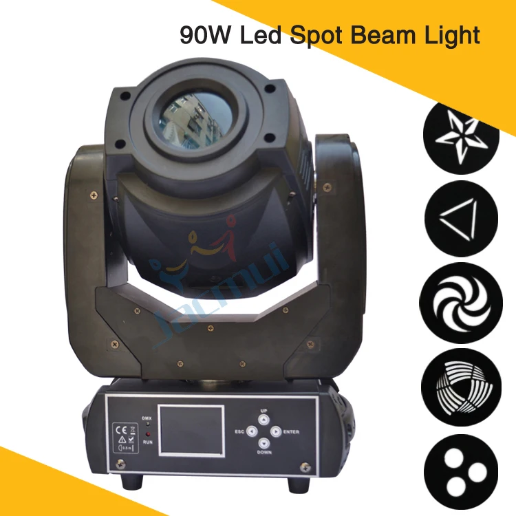 (2Pcs/Lot) 90W Led Spot Beam Light Moving Head Rotating & Static Gobo ...
