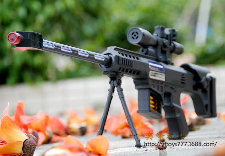 Hot Sale Barrett Sniper Rifle With Lighting Sound IR Collimator Gun Toy ...