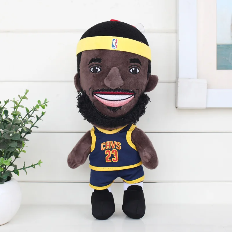SALE NBA Figure Doll 26cm Soft Plush Stuffed NBA Characters Kobe James ...