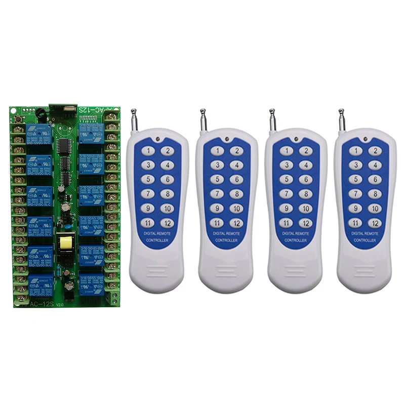 500m-AC-220V-12-CH-Channel-12CH-RF-Wireless-Remote-Control-LED-Light ...