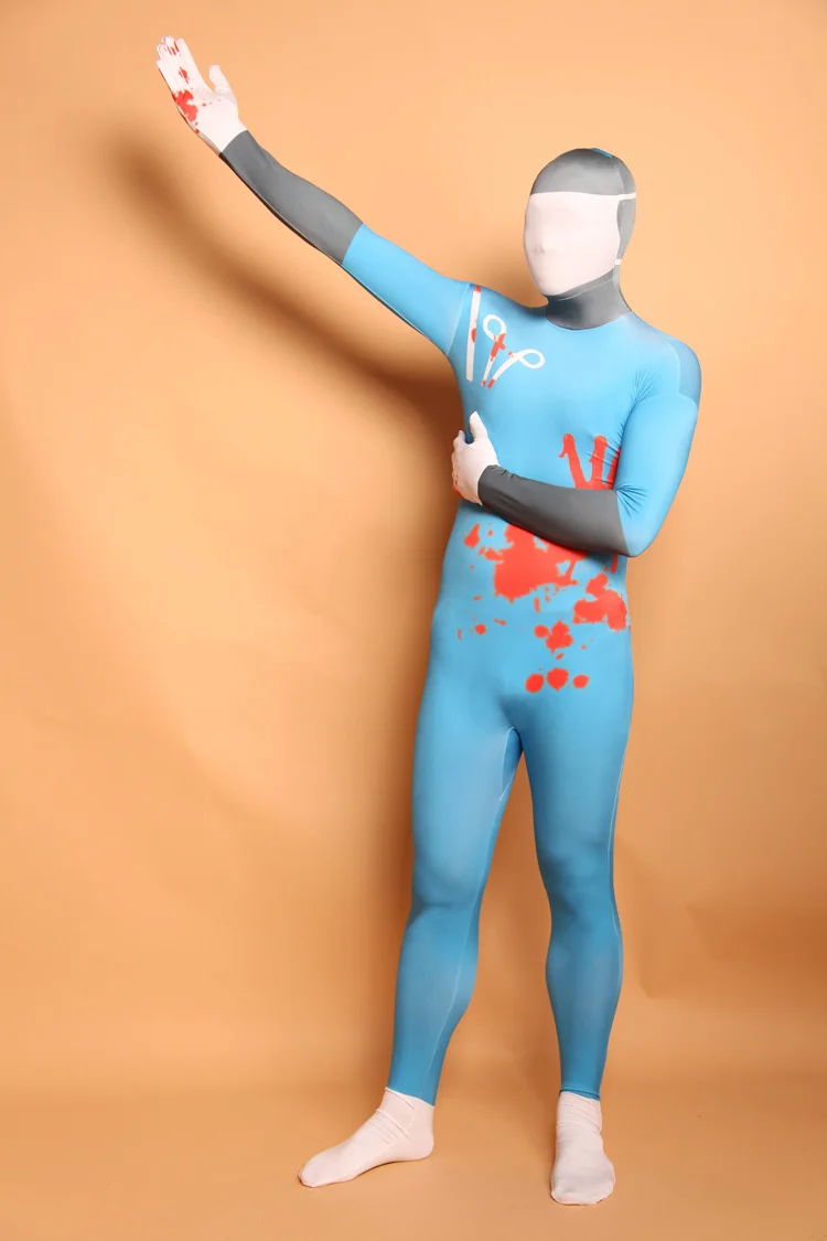 A5 040 Pattern Lycra Spandex Bodysuit Full Body Zentai Suit Halloween