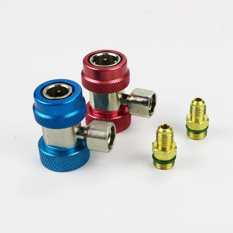 1-Pair-Auto-Freon-R134A-AC-Air-Condition-Adjustable-Quick-Coupler ...