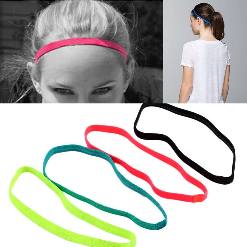 Hot Women Korean Style Non Slip Headscarf Sweatband Headbands Elastic