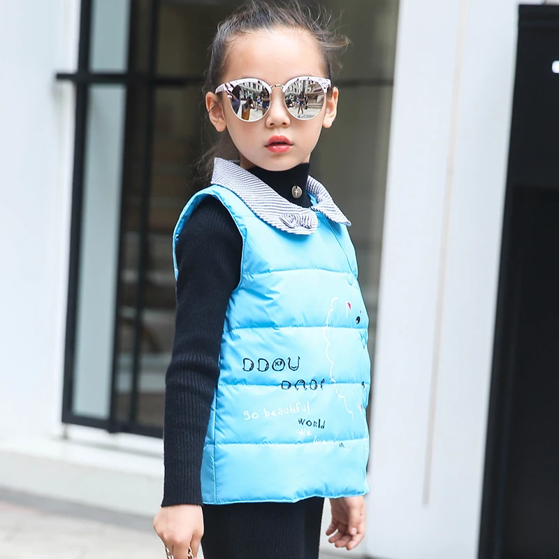 High quality 2016 new stand collar children vest In children Warm vest ...