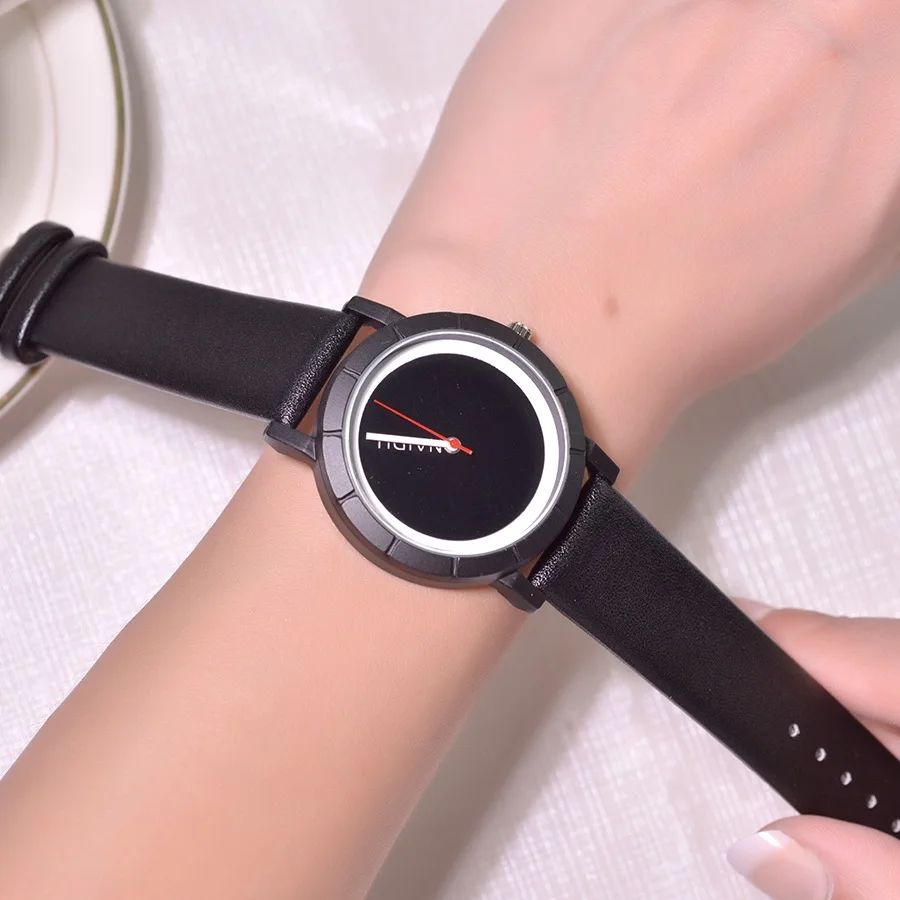 No Scale Fashion Creative Watches Minimalist Stylish Two Pointers Men ...