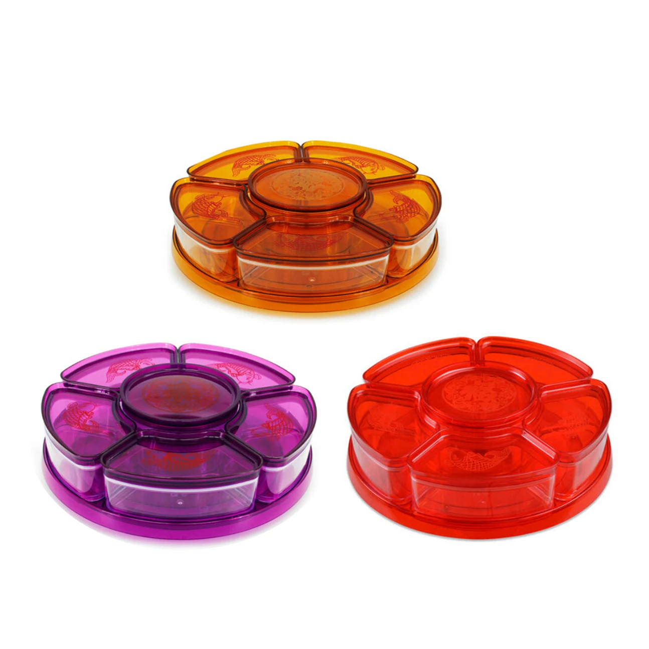 Topsky Dry Fruit Plate Candy Sugar Plate Dry Fruit Dish Plastic Living ...