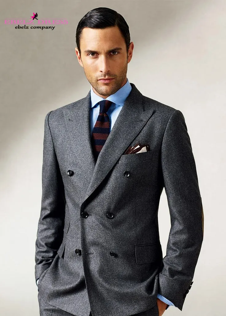 2015 Costome Tuxedo Elegant Men Suits Terno Groom Suits Formal White ...