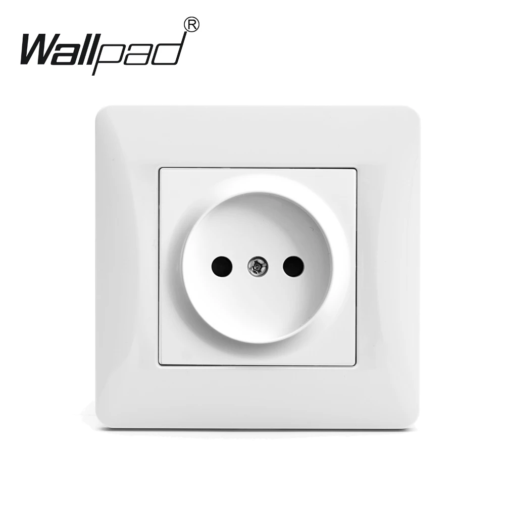 Russia Socket Wallpad White High Quality Plastic Panel 110-250V 16A EU ...