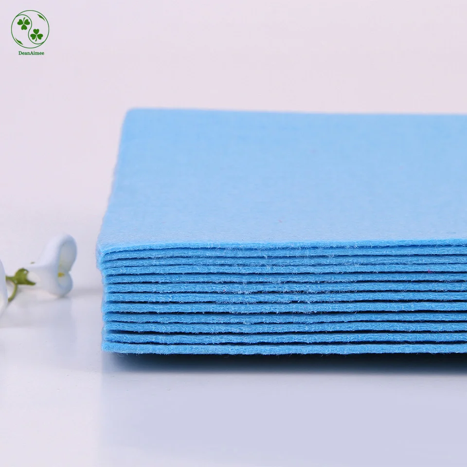 2MM Pure Light Blue Thick Felt Cloth Polyester Nonwoven Felt Fabric ...