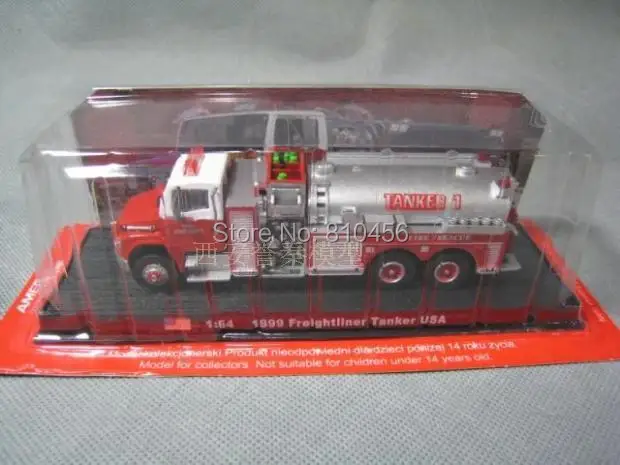 Amer com 1:64 USA Freightliner Tanker mode; fire truck model fire ...