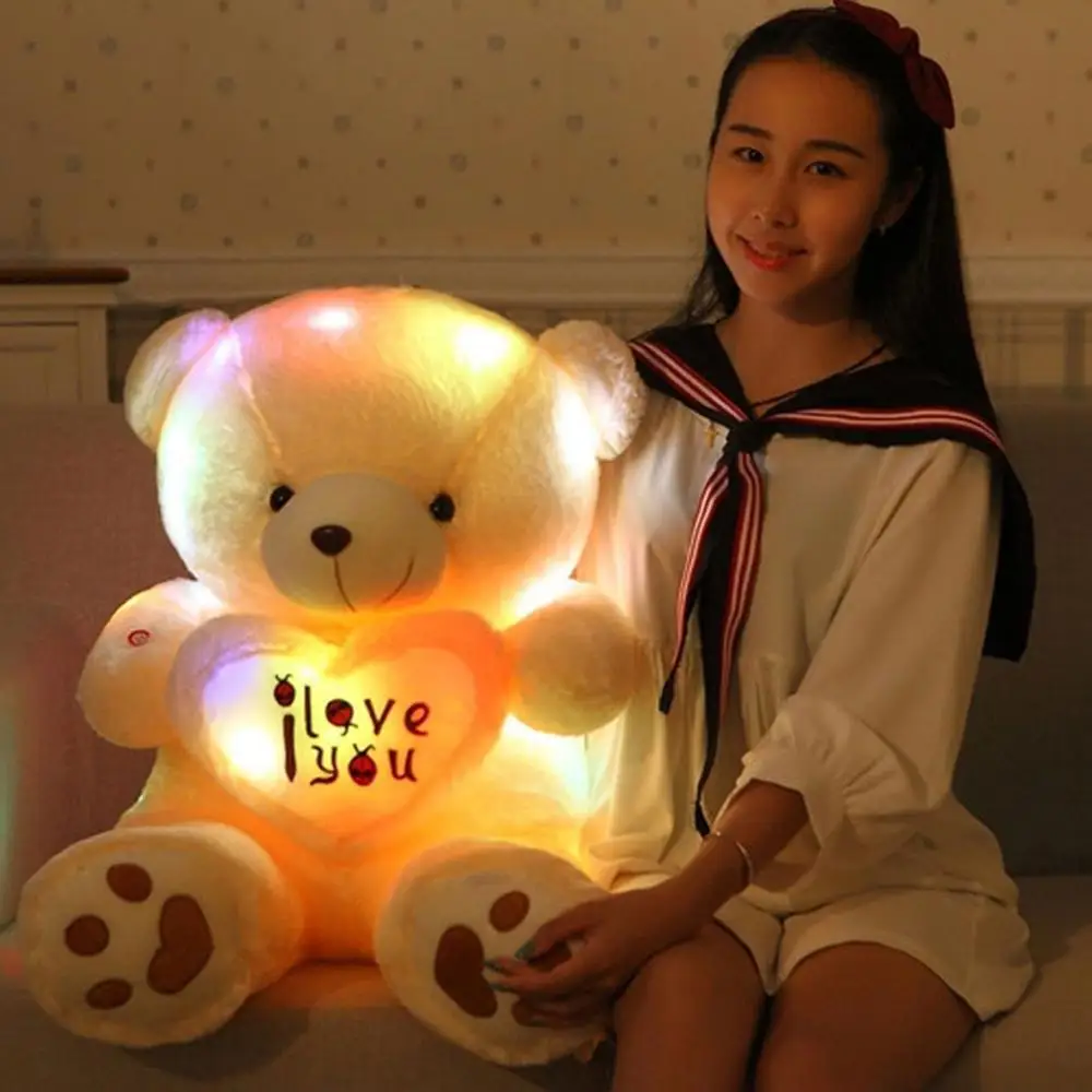 50cm-Luminous-Creative-Light-Up-LED-Teddy-Bear-Stuffed-Animals-Plush ...
