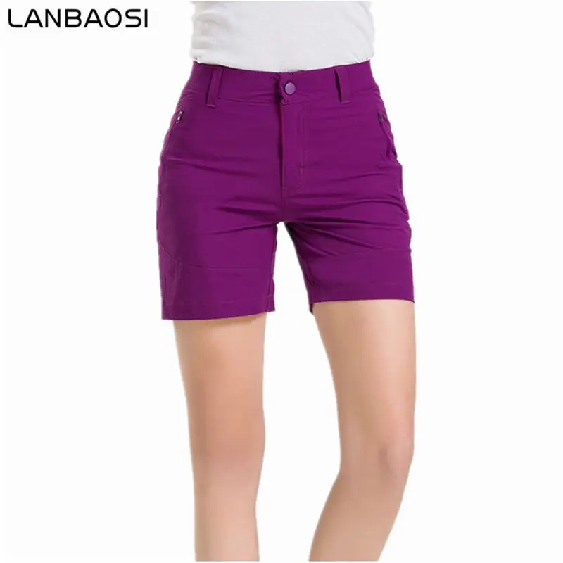 LANBAOSI Fashion Summer Casual Womens Quick Dry Shorts Female Travel ...