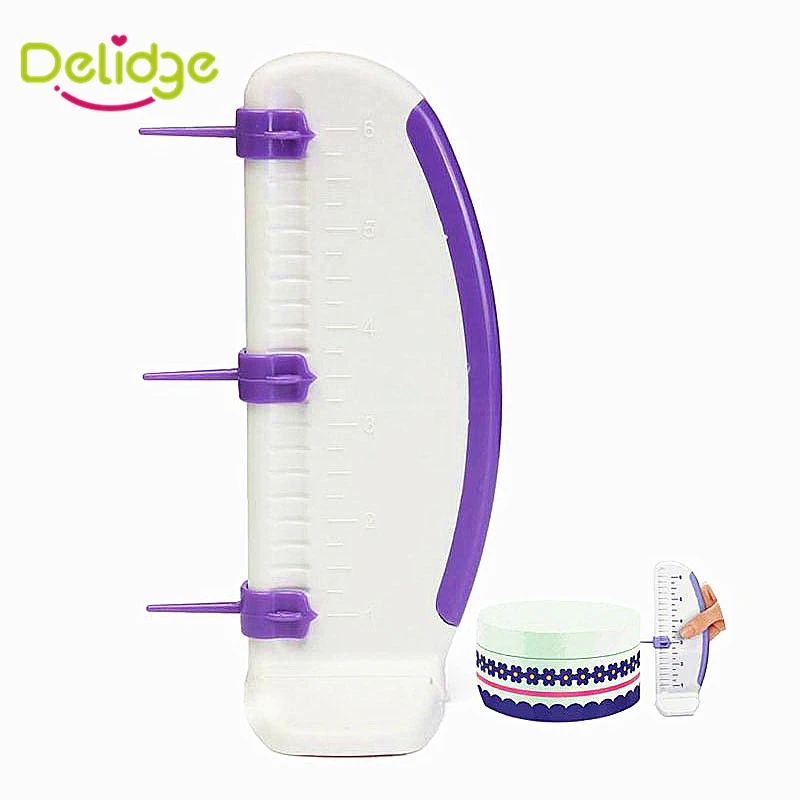 מוצר - Delidge 1 pcs Cake Ruler Plastic Cake Marker DIY Decorative ...