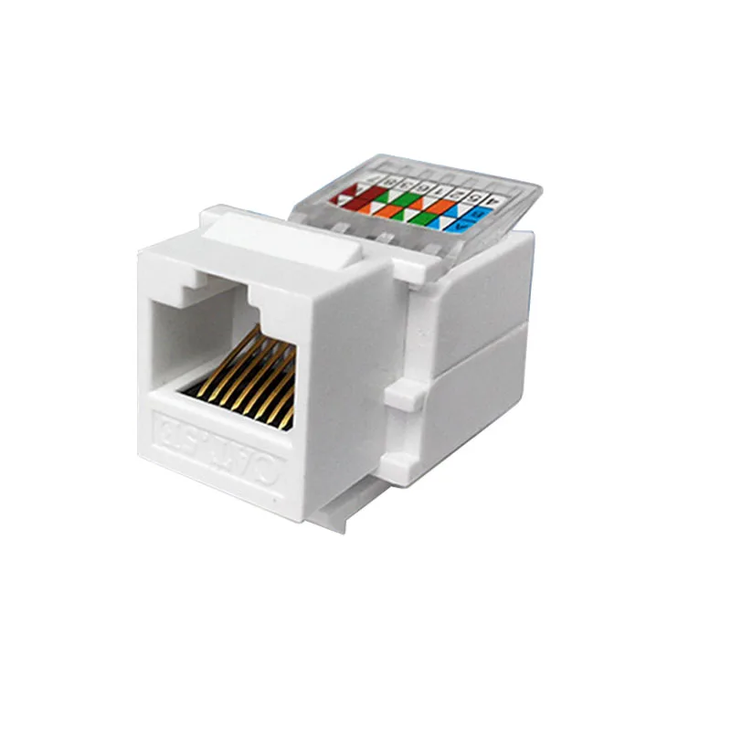 Adaptador de conector hembra RJ45 Cat5e Cat6 UTP Keystone para placa de ...