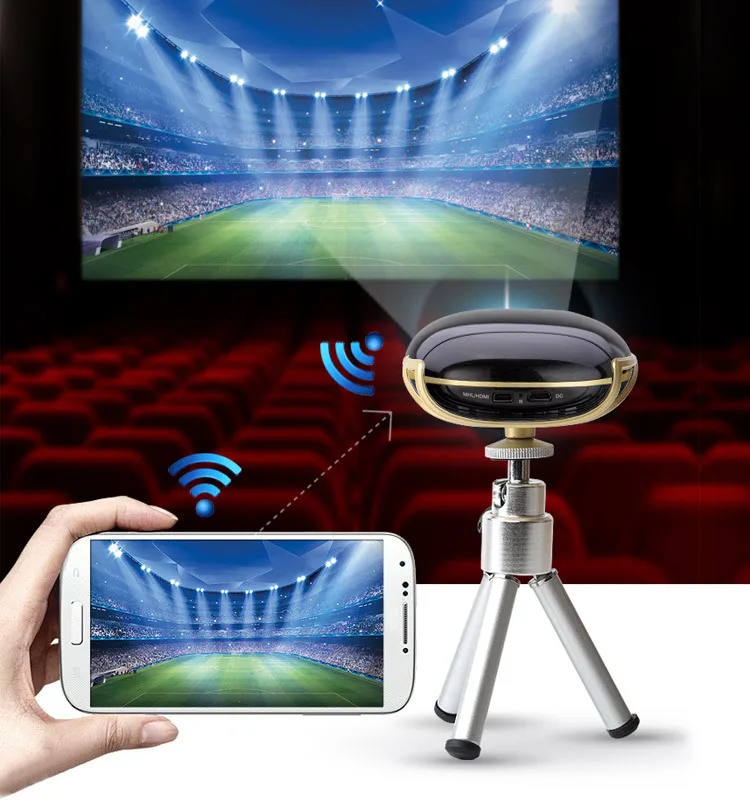 Hot selling Wireless Smart adayo P2 pico mini LED HD WIFI Micacast DLNA ...