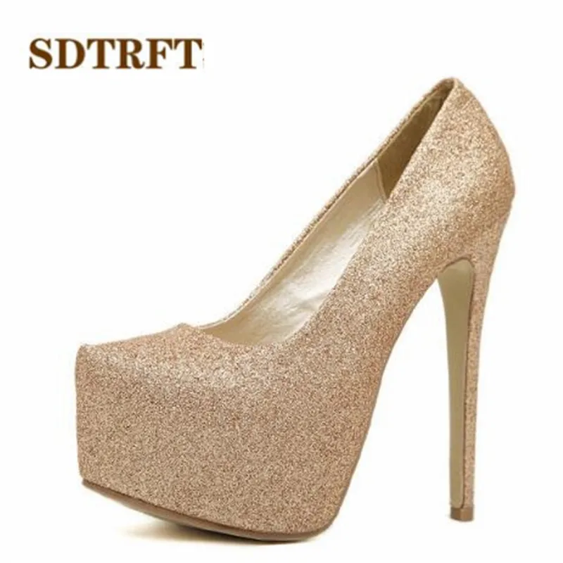 SDTRFT Stiletto Plus US 11 12 zapatos mujer 15cm thin high heels ...