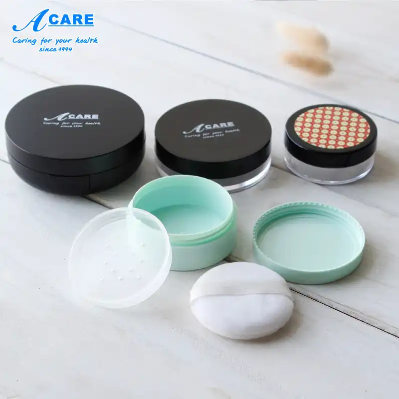 Portable Loose Powder Storage Empty Box Puff Independent Packaging Case ...