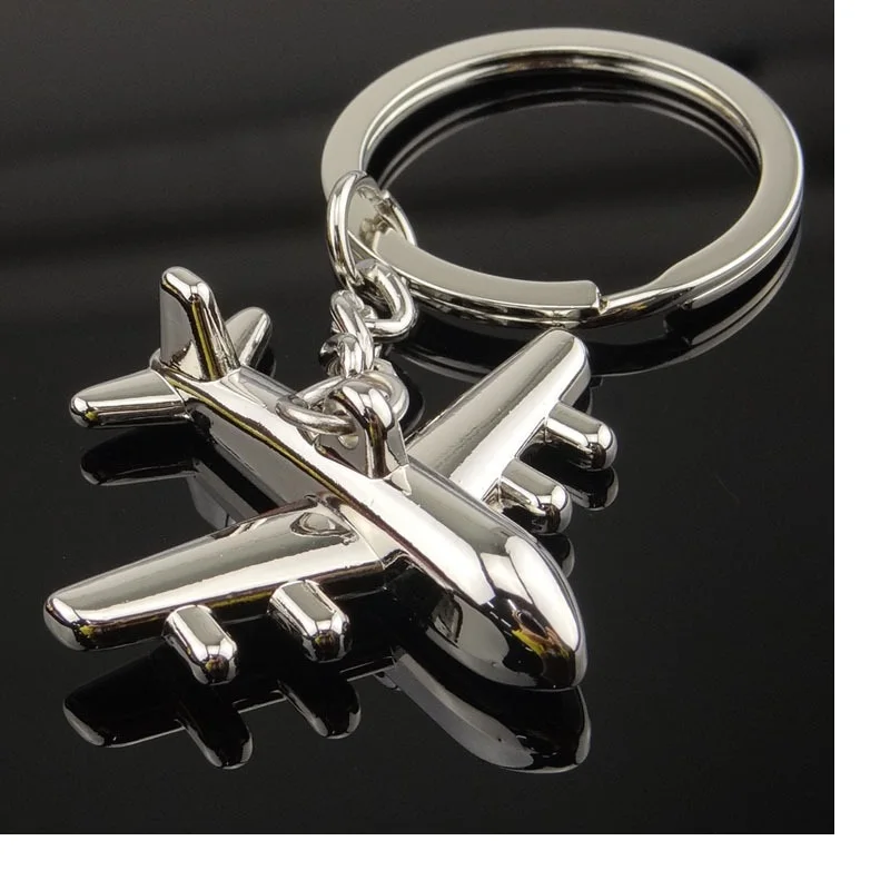 200pcs-New-Zinc-Alloy-3D-Airplane-Model-Key-chains-Metal-Novelty-Plane ...