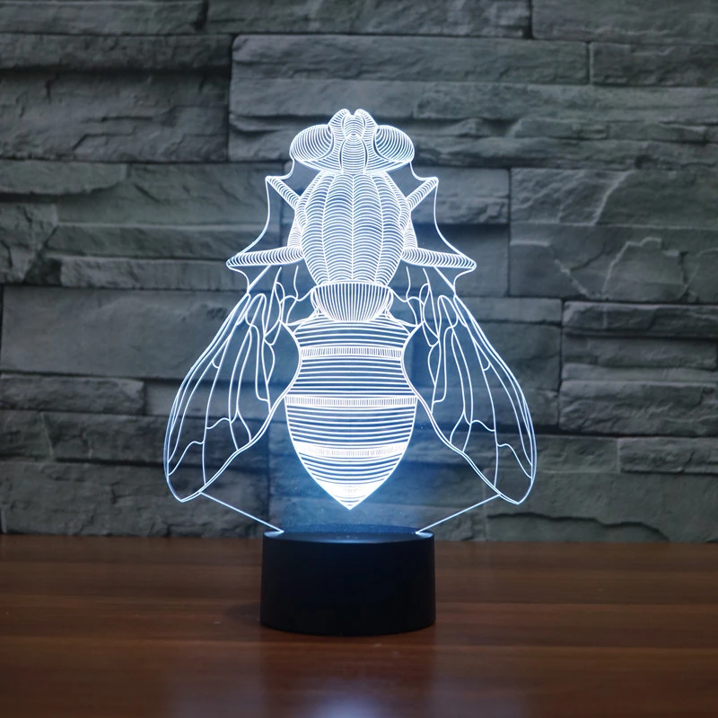 Novelty Halloween Decoration The Fly Bug Lamp Insect Decor 7Color ...