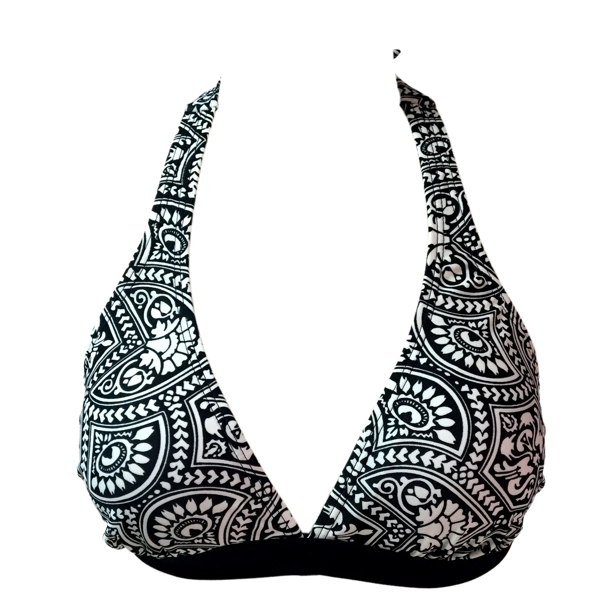 New Sexy Halter Top Bikinis Women Swimwear Push Up Retro Female