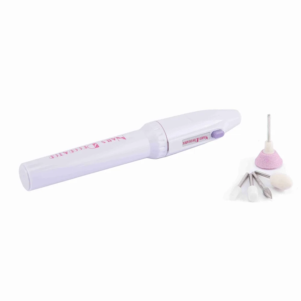 ROSALIND 5 in1 Nail Files Salon Shaper Nail Art Care Tips Pen Style ...