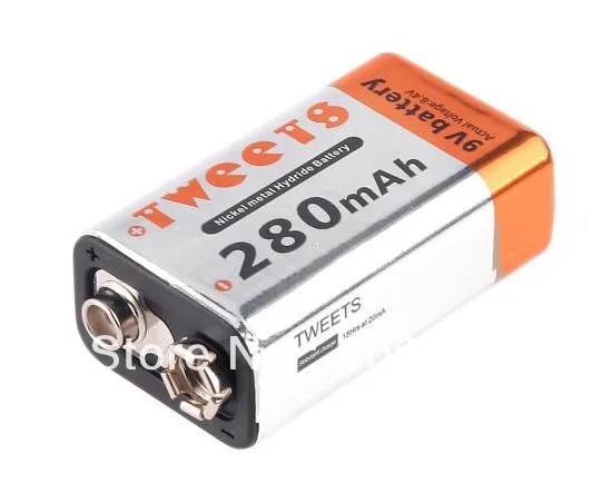 20PCS/LOT Wholesale 280mAh Battery 280 mAH 9V Ni MH NiMH 6F22 ...