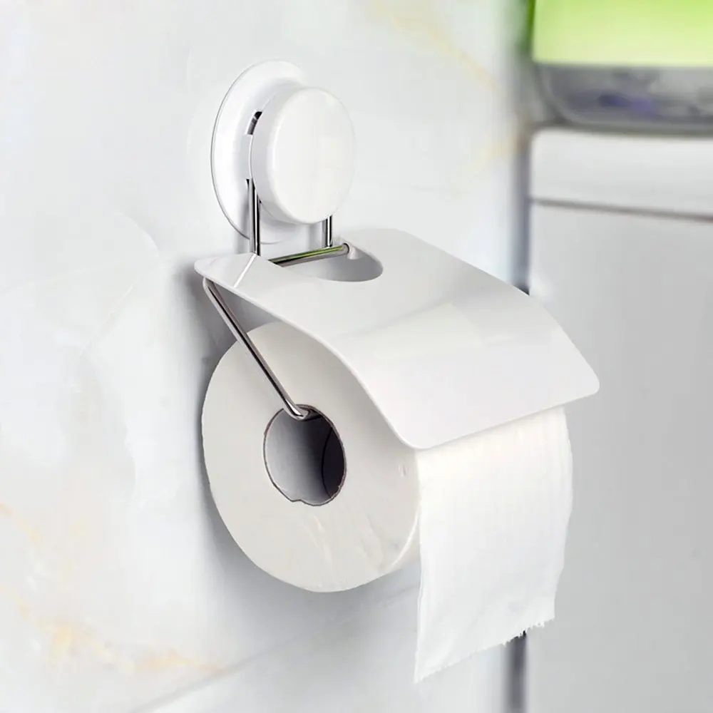Suction Cup Wall Mounted Toilet Paper Holders Roll Holder Towel Holder