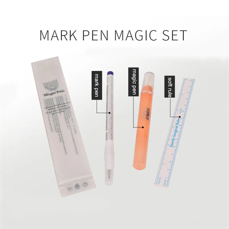 Permanent Makeup Tattoo Kit Mark Pen Magic Pen Set Surgical Skin ...