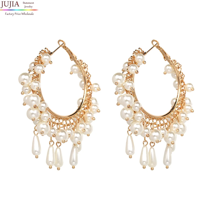 JUJIA Модные Серьги хорошего качества модный дизайн 7 см большой ...