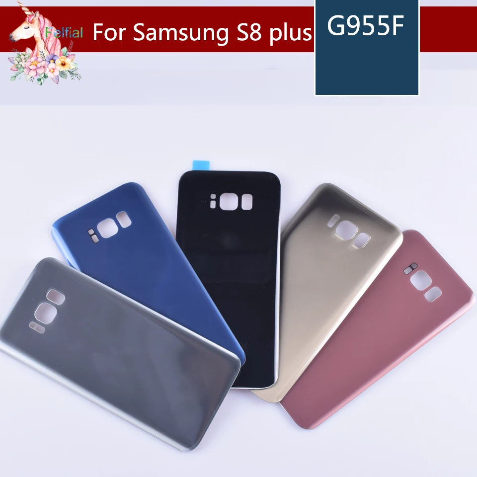 Для samsung Galaxy S8 Plus G955 G955F S8+ Корпус батареи чехол задняя крышка+ Переднее стекло ...