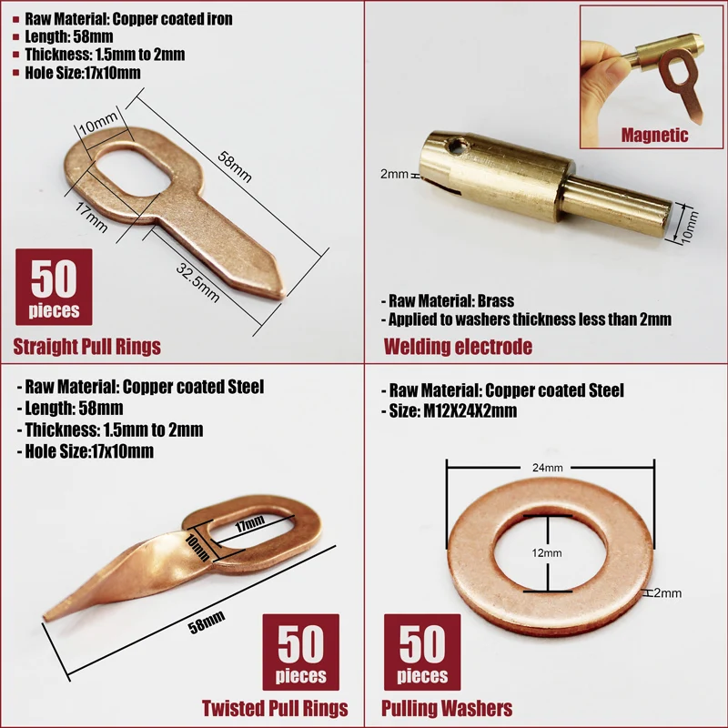 497pcs car body repair hand tools set dent puller kit car spotter ...