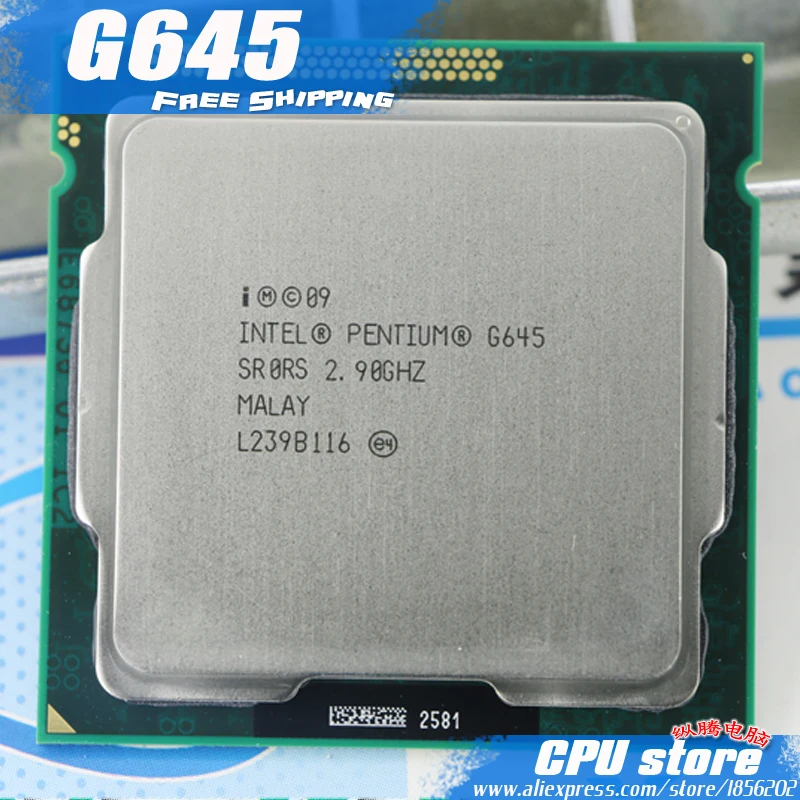 Free Shipping Intel Pentium G645 3M Cache 2.9 GHz L3=3M LGA 1155 TDP ...