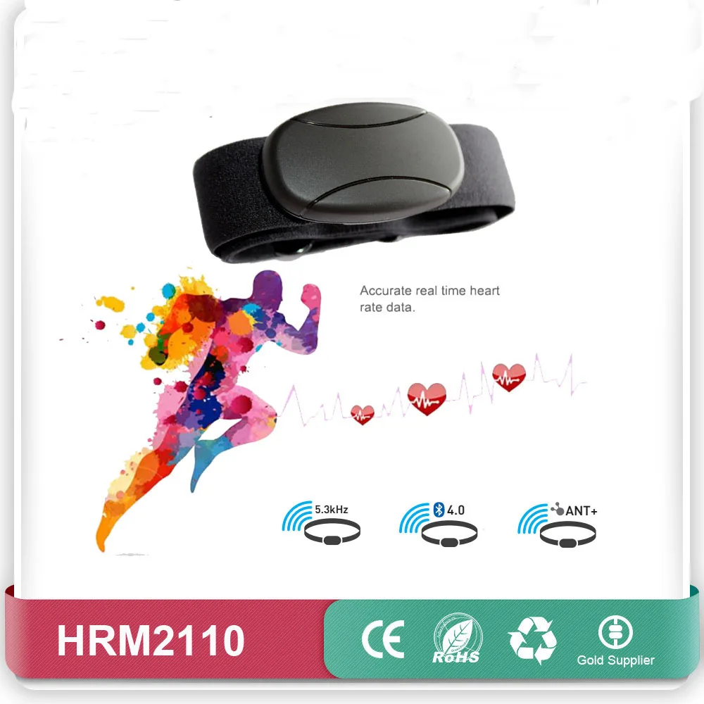 Digital 5.3 kHz Wireless Sensor Ant + corazón Monitores correa pectoral ...