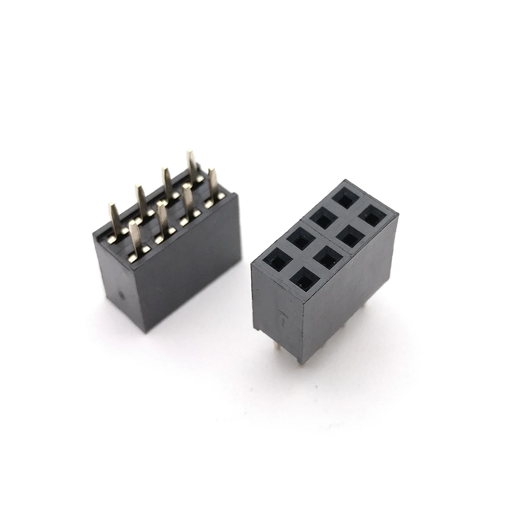 1000pcs 2x4P 8Pin 2.00 mm Female Header Pin Headers dual row Straight ...