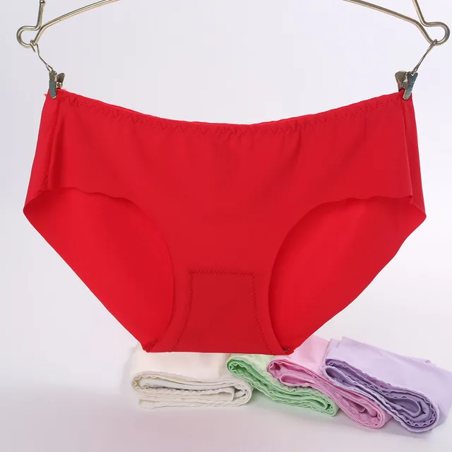 Hot Solid Colors Sexy Secret Seamless Panties Women Polyester Panties
