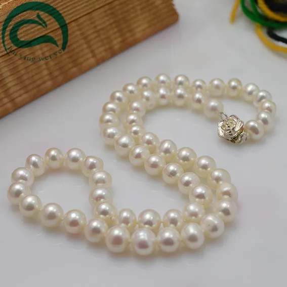 Unique-Pearls-jewellery-Store-White-Color-Natural-Freshwater-Pearl ...