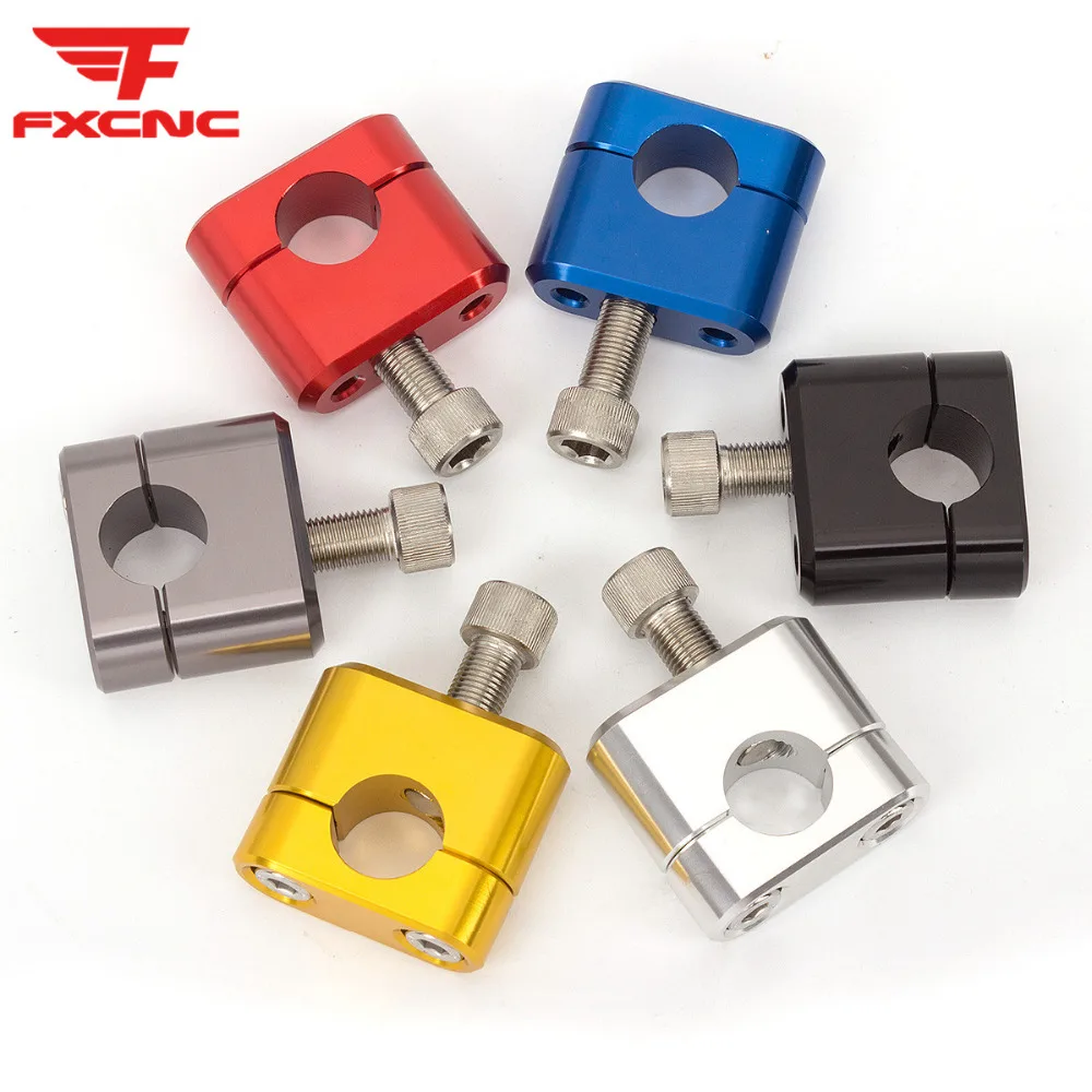Cnc Motorfiets Universal Stuur Handvat Fat Bar Risers Mount Clamp ...