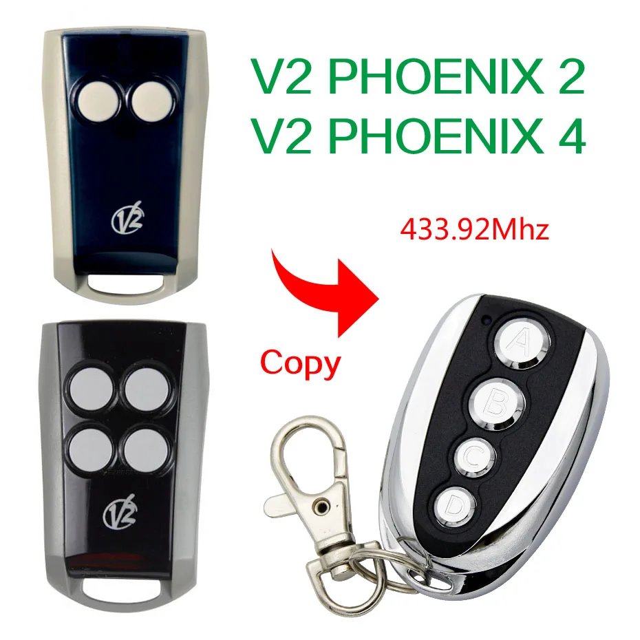 V2 PHOENIX 2, PHOENIX 4 Remote Control Cloner/Duplicator Rolling Code ...