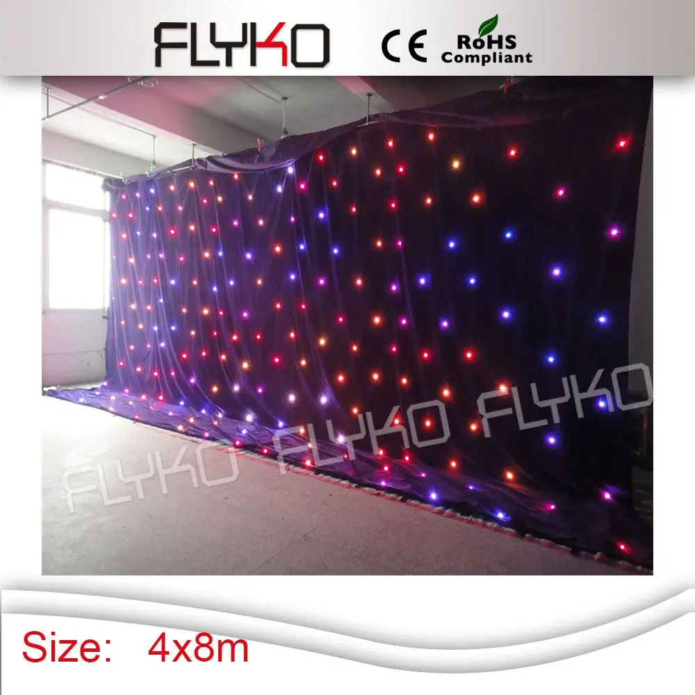 4M*8M LED Star Curtain With Controller Super Price RGB/RGBW Color ...