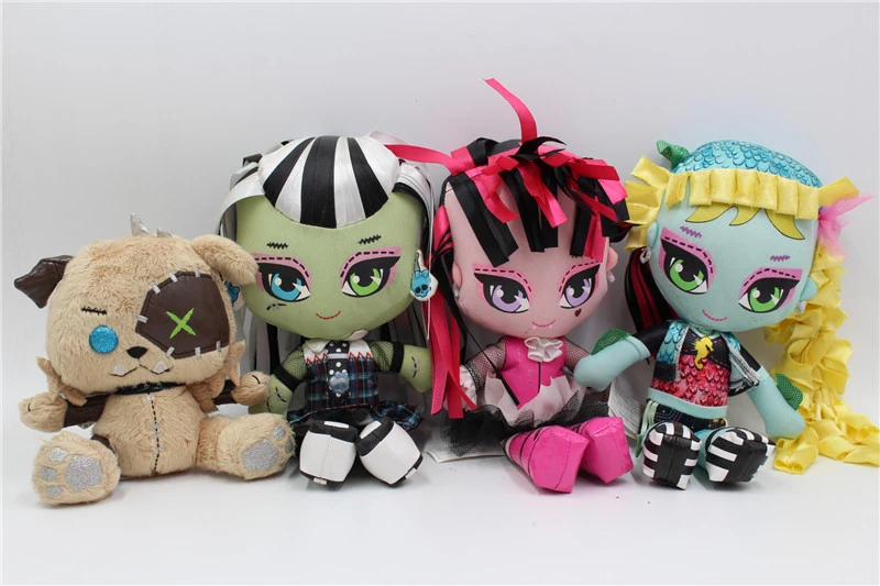 Novo Monstro Lagoona Frankie Stein Draculaura Com Pet Plush Dolls ...