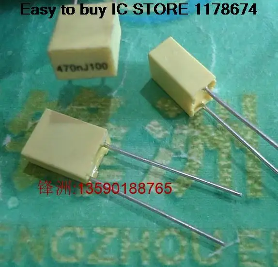 470nj100 Pitch Correction Capacitor 474k 100v 0.47uf 10% =5mm ...