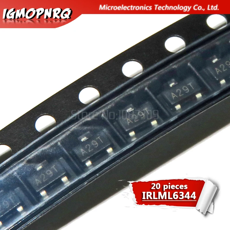 20pcs IRLML6344TR IRLML6344 SOT23 IRLML6402TRPBF IRLML0030 IRLML0040 ...