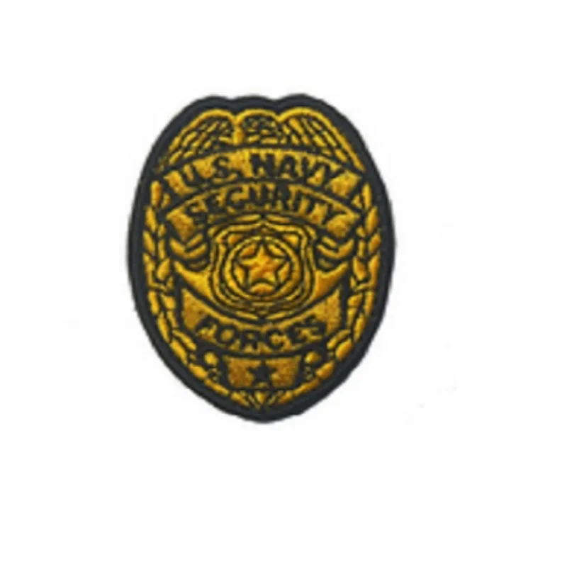 10pcs/lot 3D Embroidery patches Loop And Hook US NAVY SECURITY FORCES ...