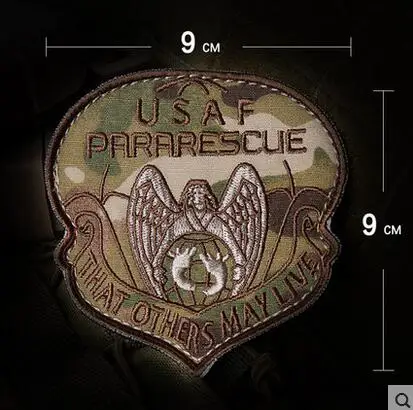 Embroidery USAF Pararescue Patch CP Multicam Military Tactical Hook ...