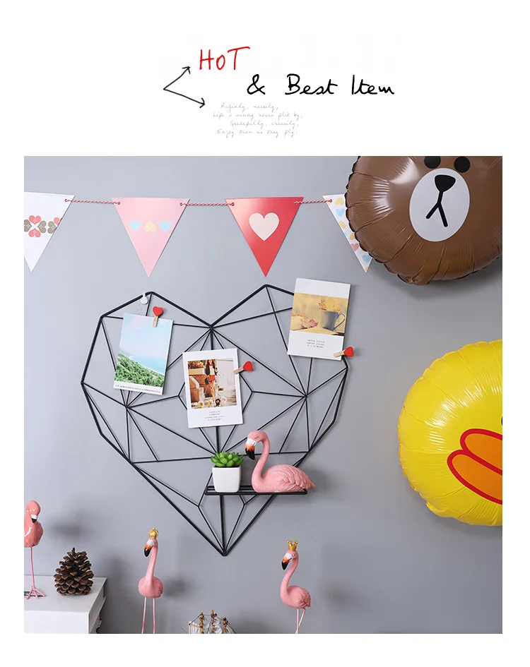 Décoration murale,Ins cadre de Photo en métal bricolage Cadre de Photos ...