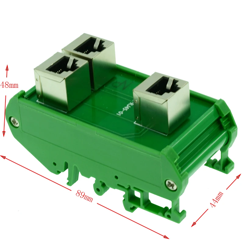 RJ45 8P8C vertical breakout board RJ45 feamle to 2 x RJ45 female with ...