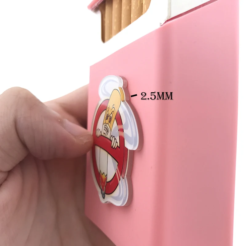 New 3D Cute Badge Silicone Cigarette Box Cigarette Case Cover Smoking ...